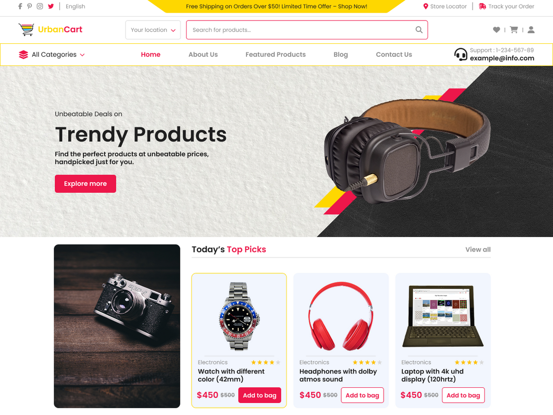 Free Gadget Store WordPress Theme | Boost Your Tech Sales